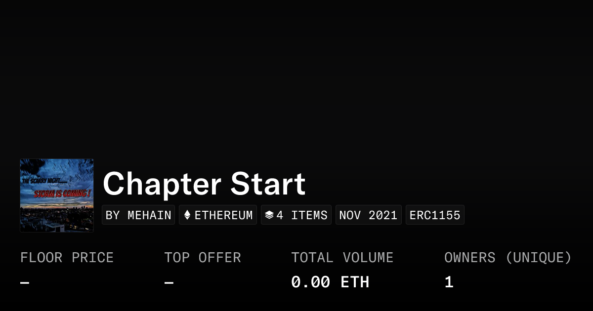 Chapter Start - Collection | OpenSea
