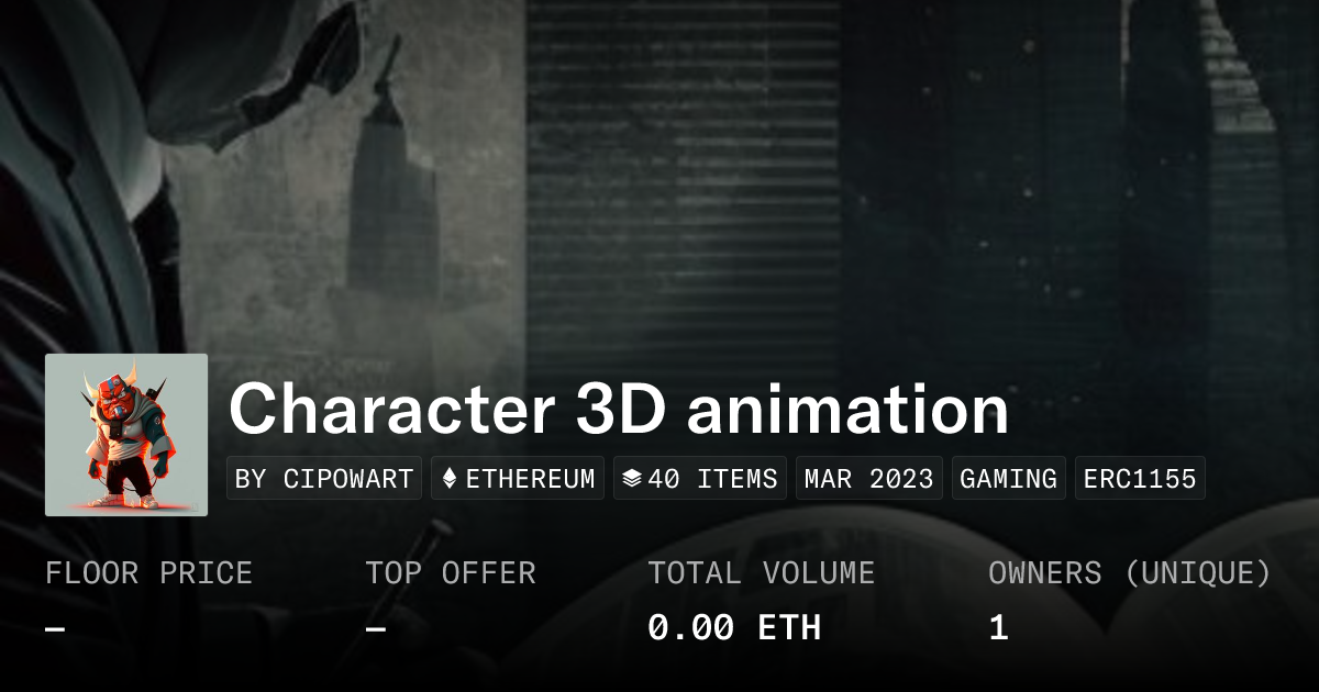 Character 3D animation - Collection | OpenSea