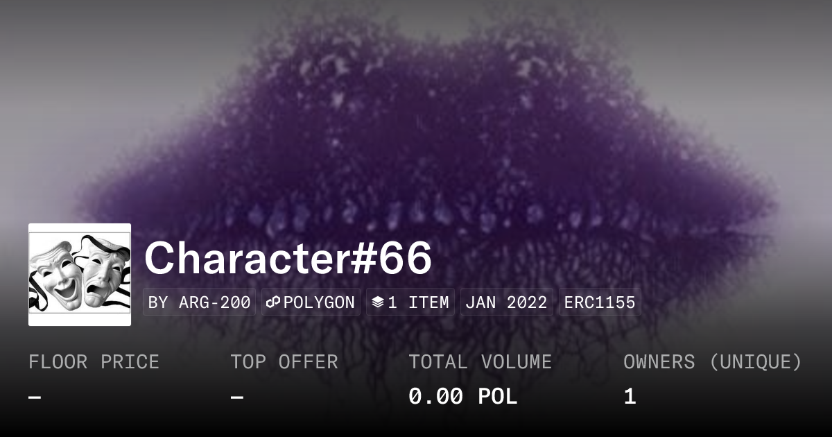Character#66 - Collection | OpenSea