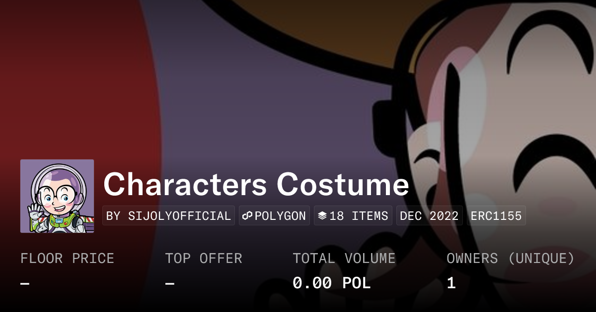 Characters Costume - Collection | OpenSea