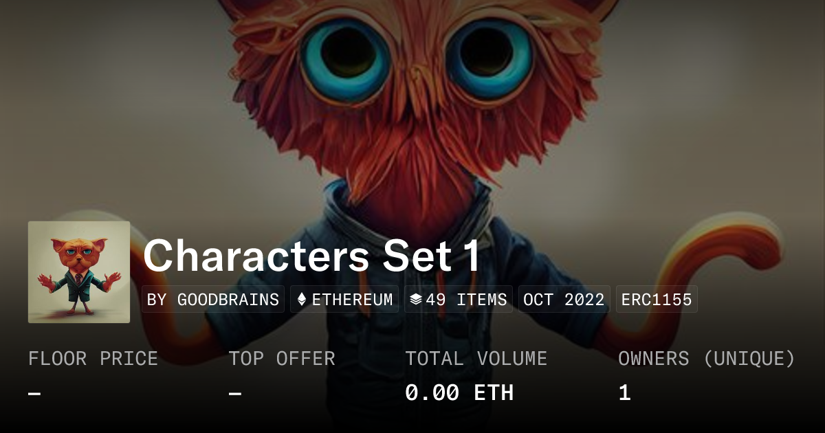 Characters Set 1 - Collection | OpenSea