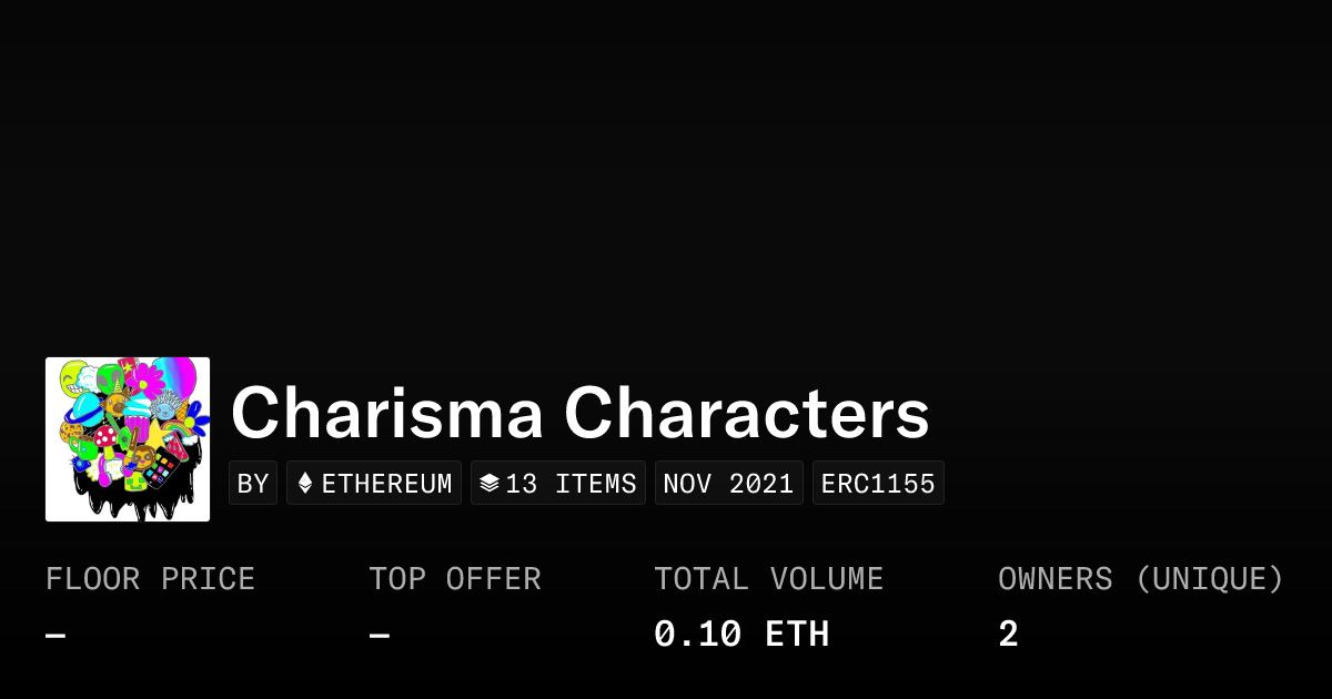 Charisma Characters - Collection | OpenSea