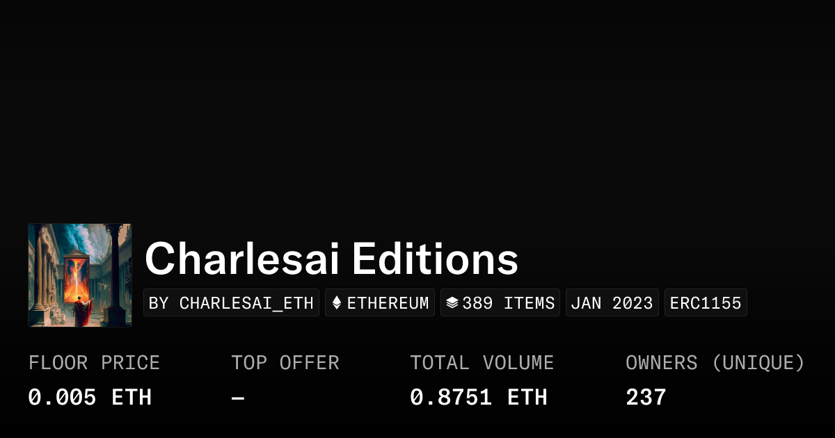 Charlesai Editions - Collection | OpenSea