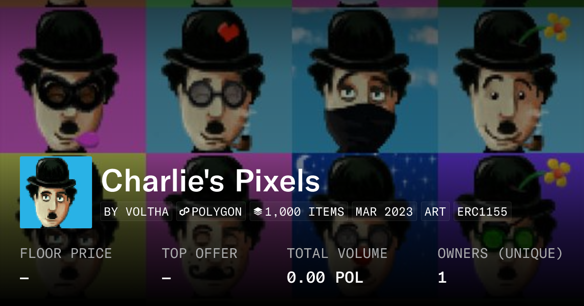 Charlie's Pixels - Collection | OpenSea