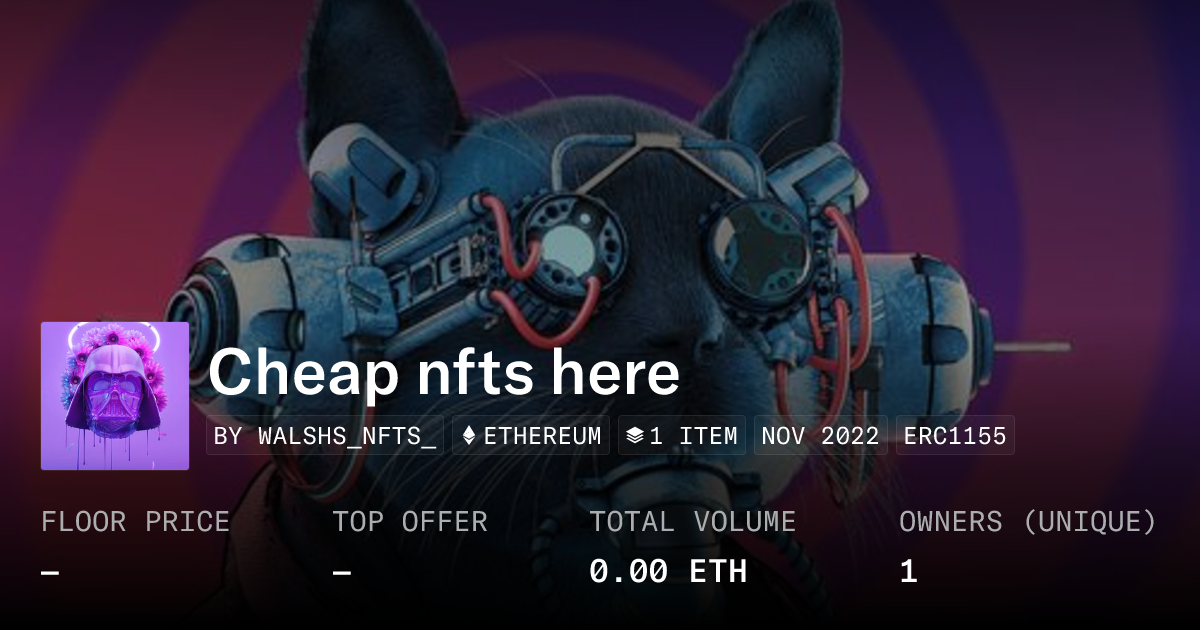 Cheap nfts here - Collection | OpenSea
