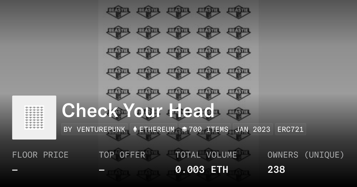 Check Your Head - Collection | OpenSea