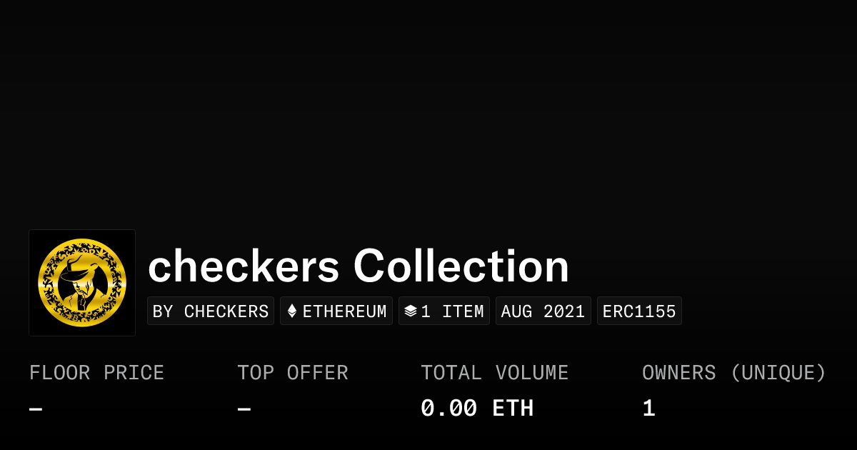checkers Collection - Collection | OpenSea