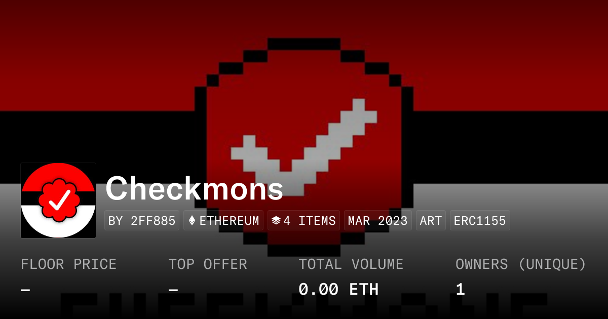 Checkmons - Collection | OpenSea