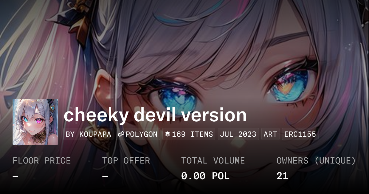 cheeky devil version - Collection | OpenSea