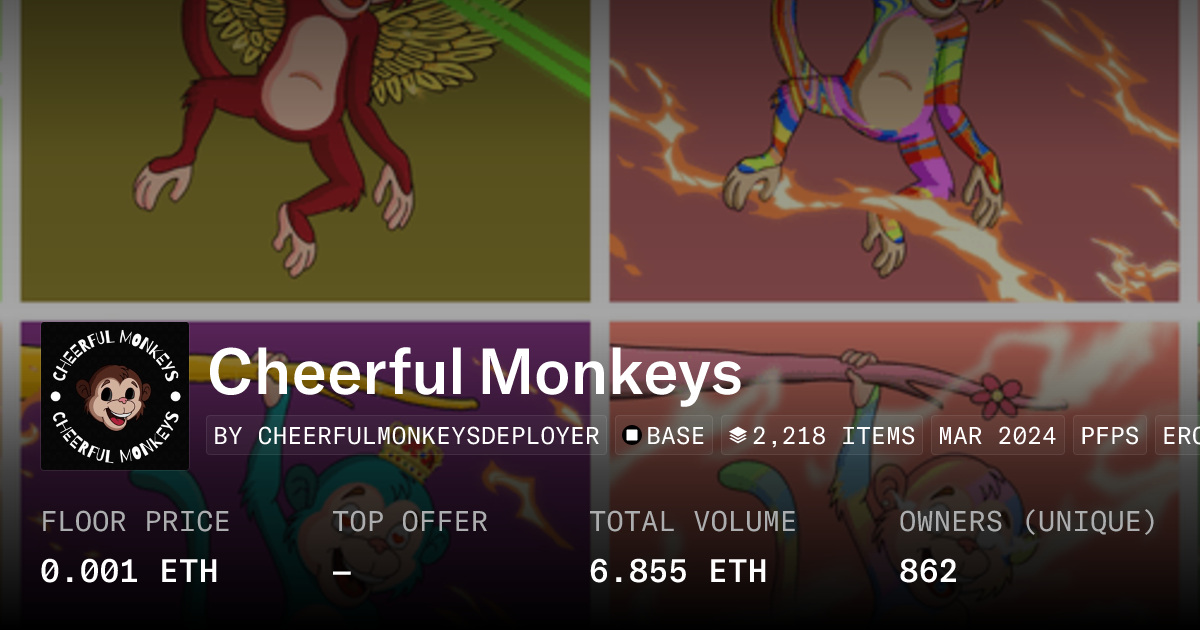 Cheerful Monkeys - Collection | OpenSea