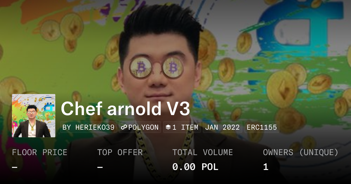 Chef arnold V3 - Collection | OpenSea