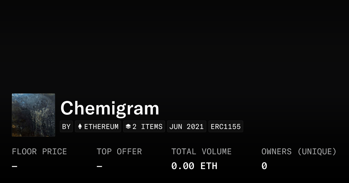 Chemigram - Collection | OpenSea