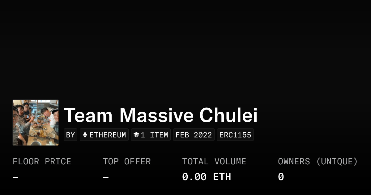 Team Massive Chulei - Collection | OpenSea