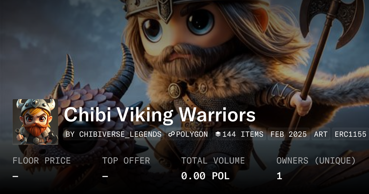 Chibi Viking Warriors - Collection | OpenSea