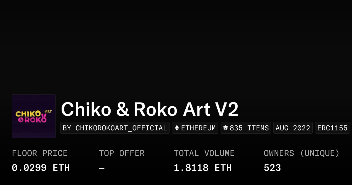 Chiko & Roko Art V2 - Collection | OpenSea