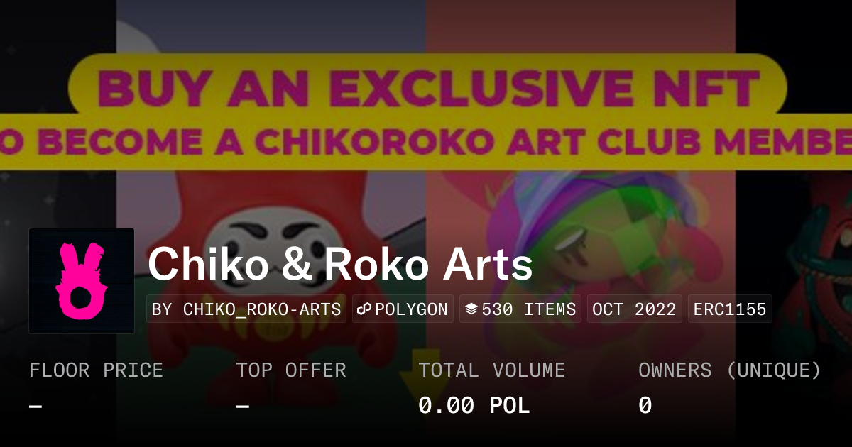 Chiko & Roko Arts - Collection | OpenSea