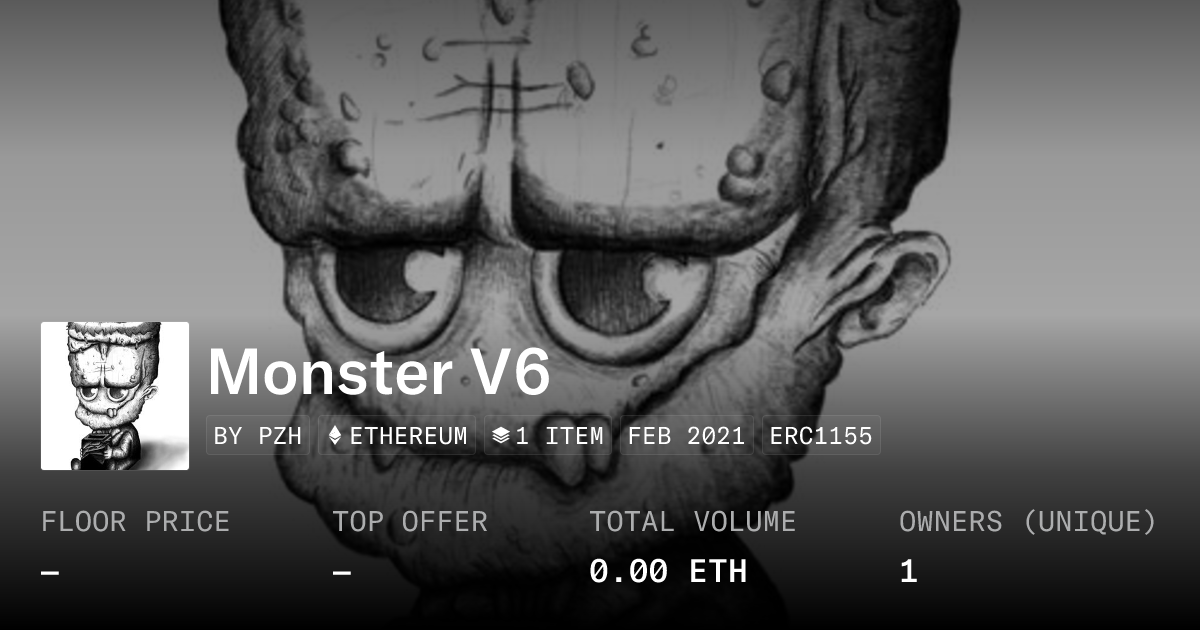Monster V6 - Collection | OpenSea