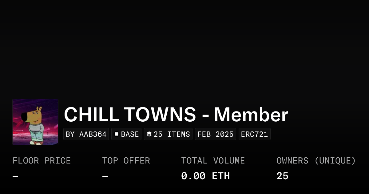 CHILL TOWNS - Member - Collection | OpenSea