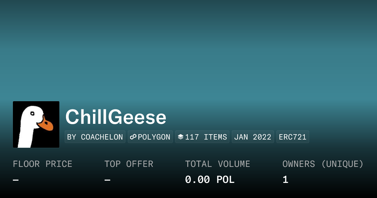 ChillGeese - Collection | OpenSea