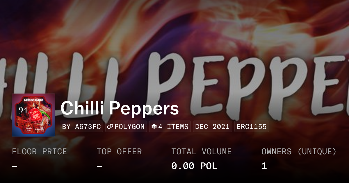 Chilli Peppers - Collection | OpenSea