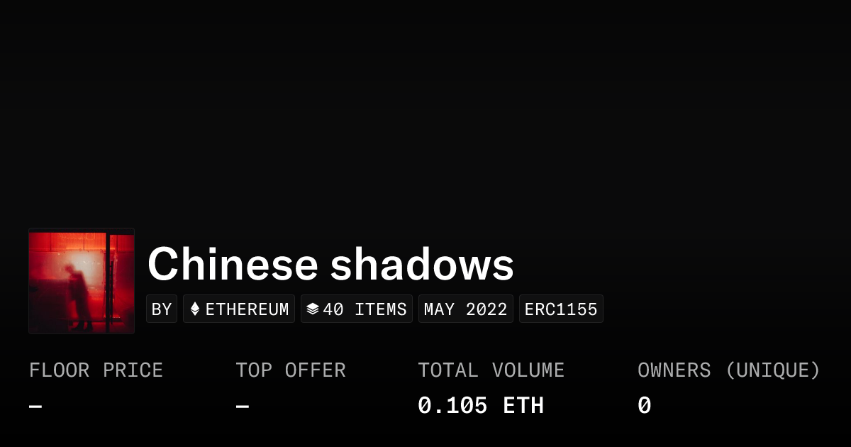 Chinese shadows - Collection | OpenSea