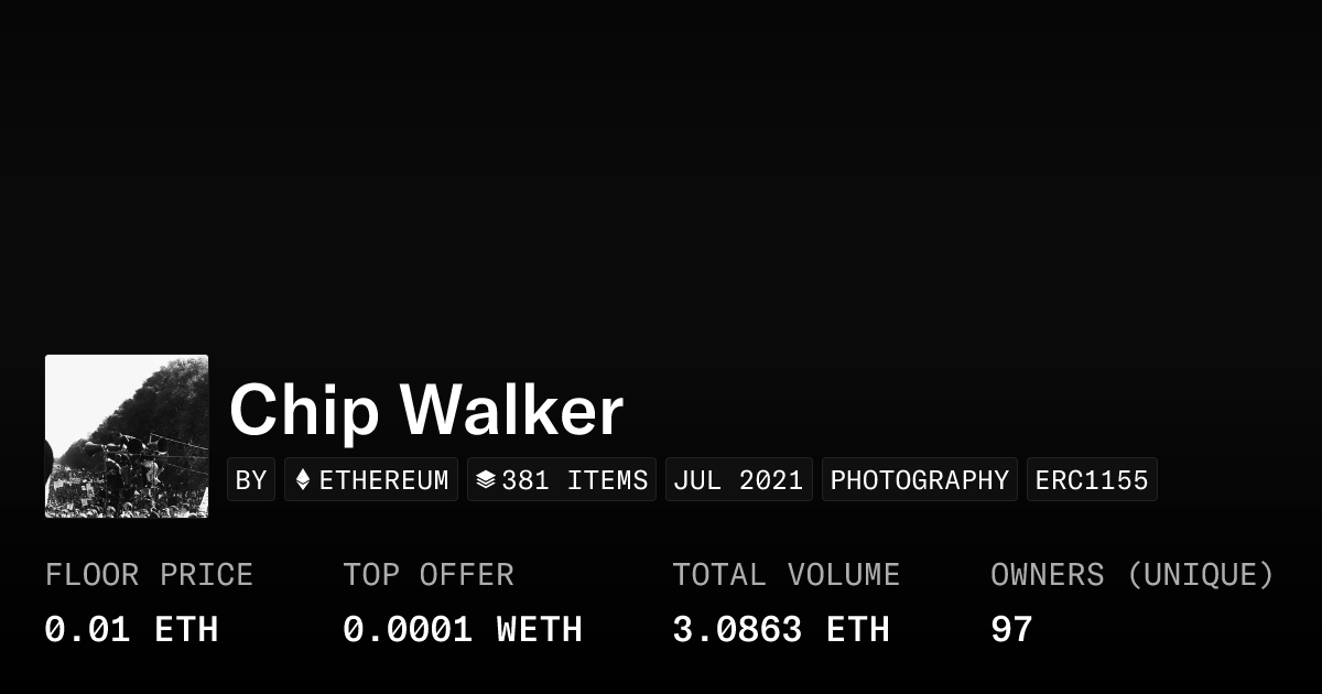 Chip Walker - Collection | OpenSea