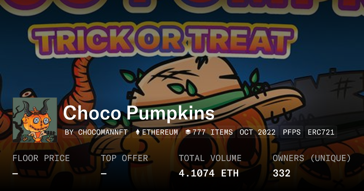 Choco Pumpkins - Collection | OpenSea