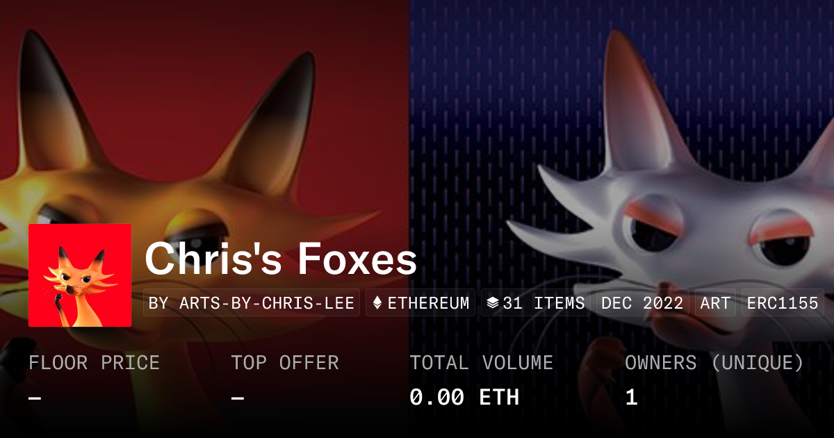 Chris's Foxes - Collection | OpenSea