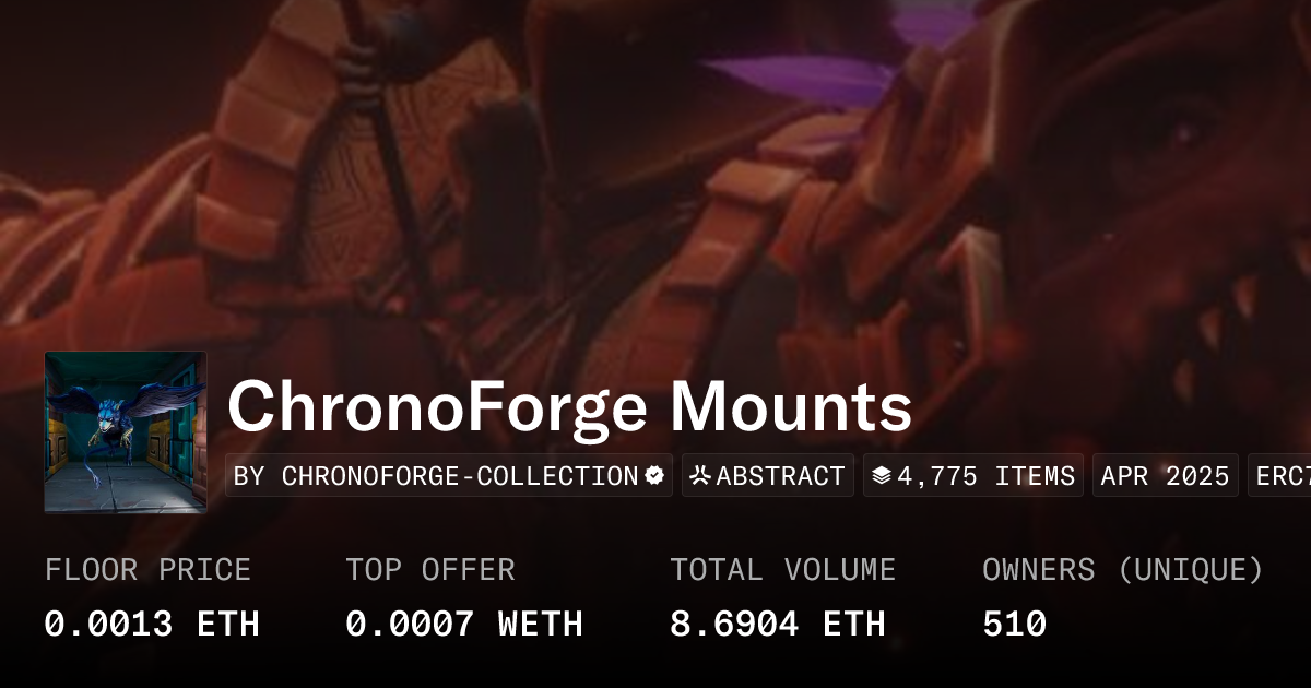 ChronoForge Mounts - Collection | OpenSea