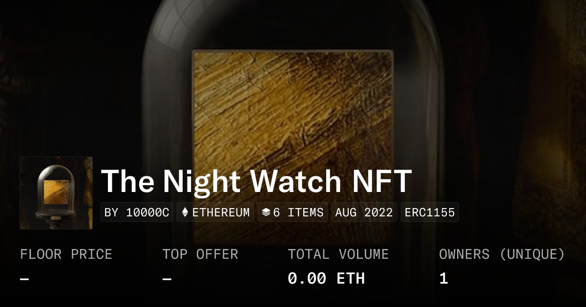 The Night Watch NFT - Collection | OpenSea