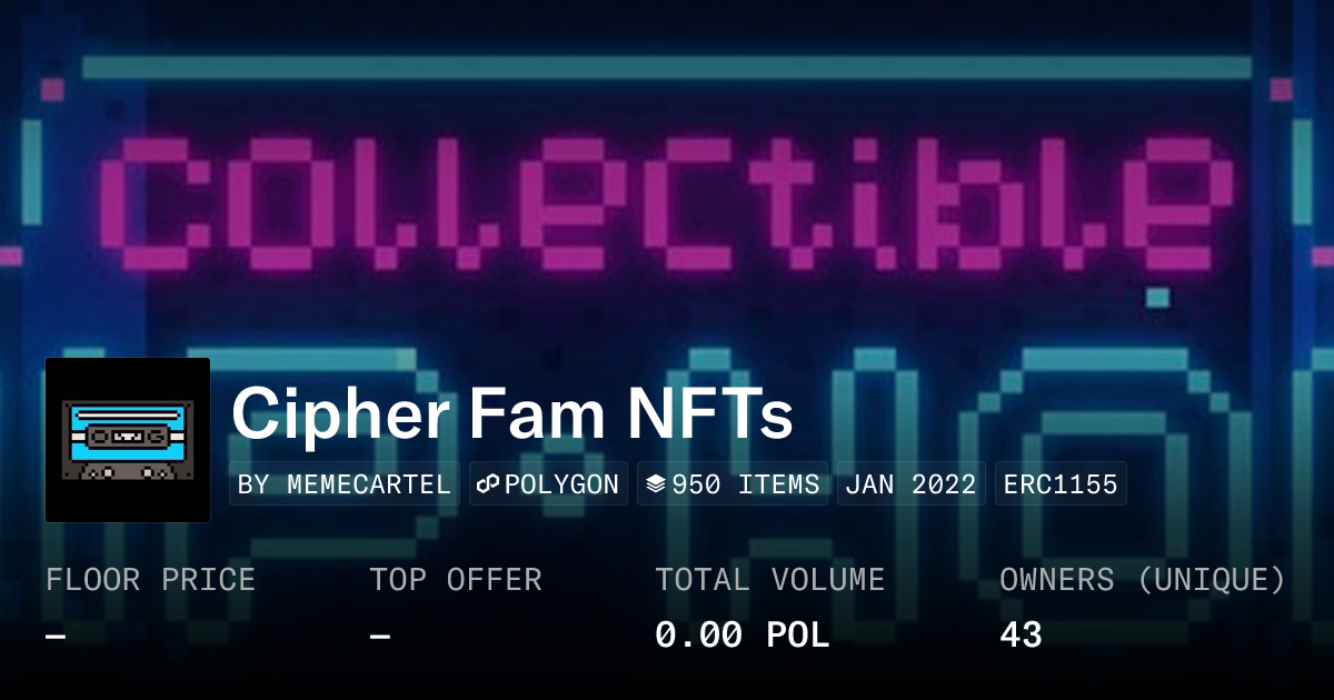 Cipher Fam NFTs - Collection | OpenSea