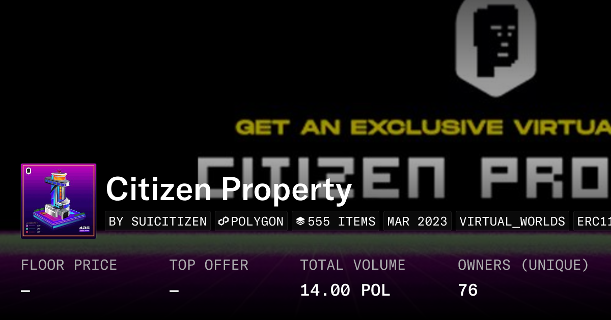 Citizen Property - Collection | OpenSea