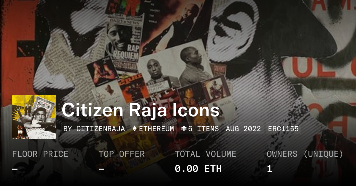 Citizen Raja Icons - Collection | OpenSea