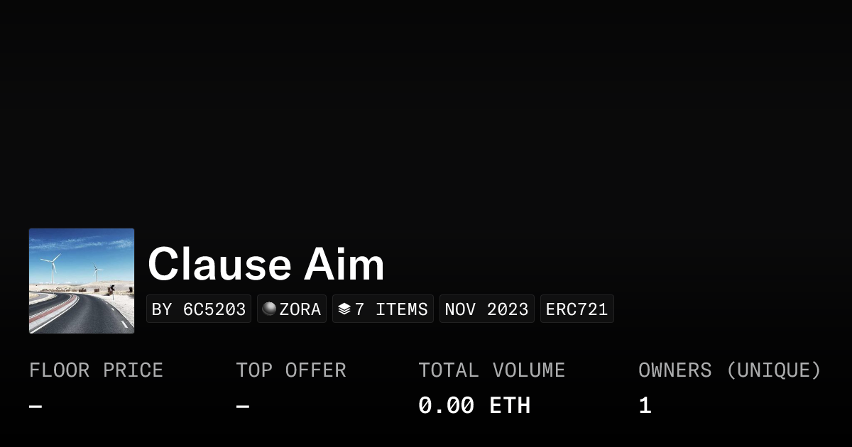 Clause Aim - Collection | OpenSea