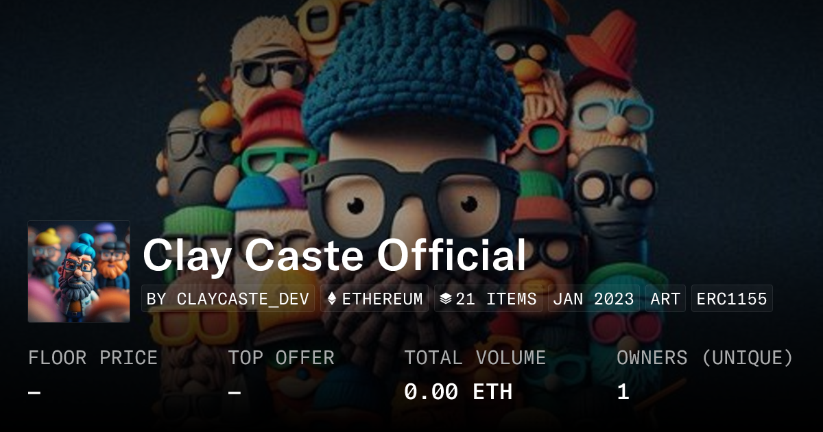 Clay Caste Official - Collection | OpenSea