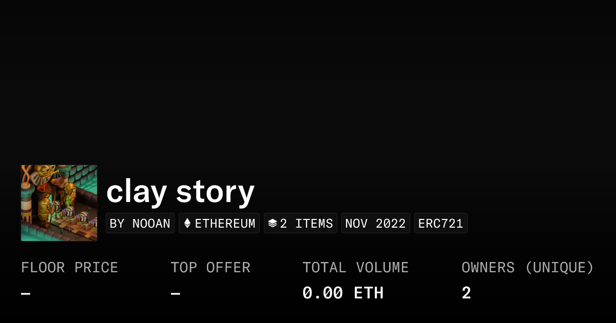 clay story - Collection | OpenSea