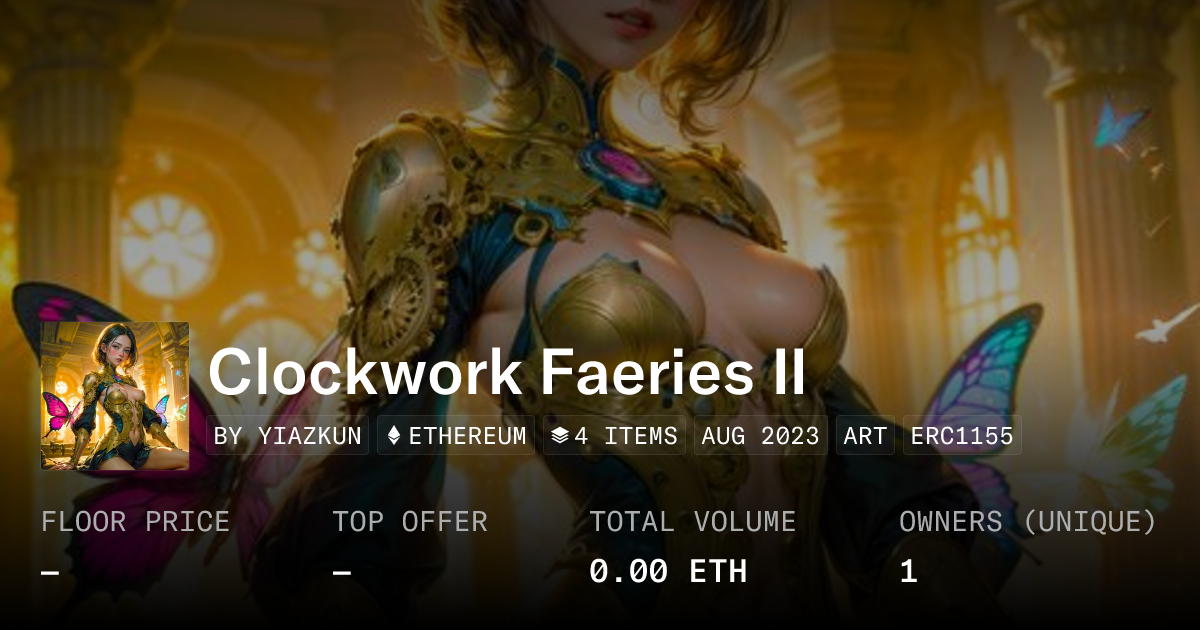 Clockwork Faeries II - Collection | OpenSea