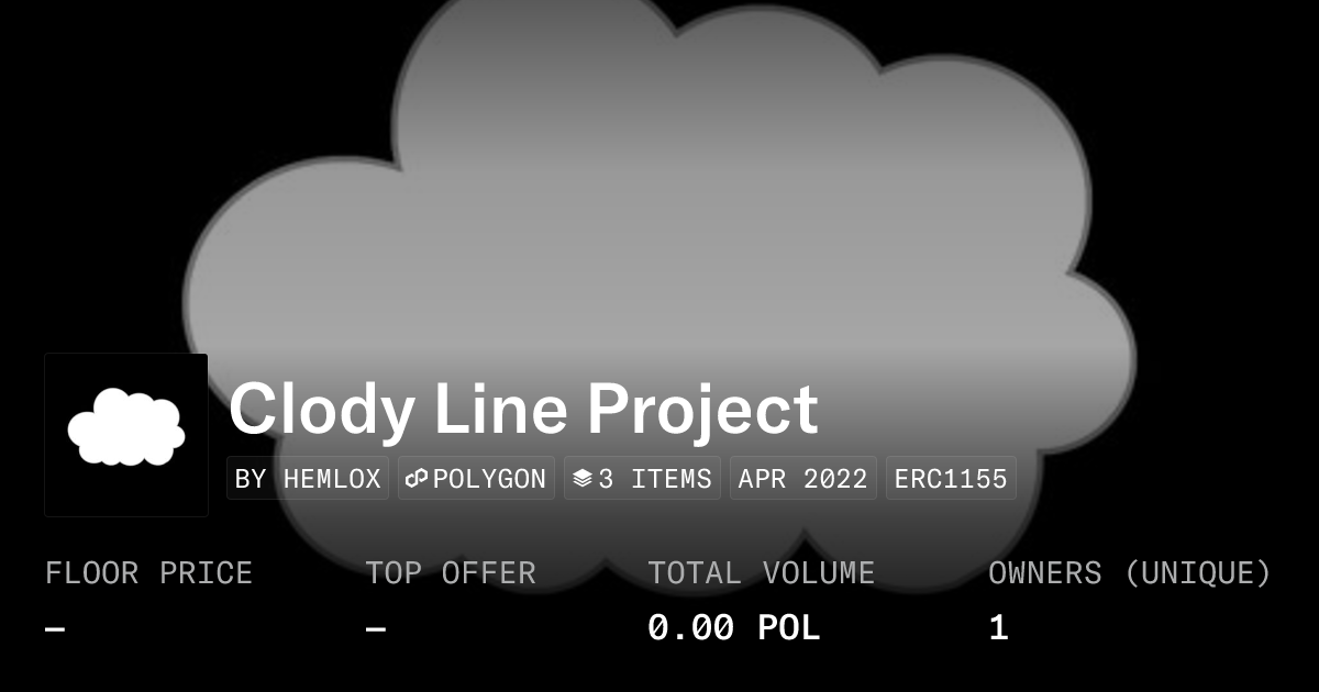Clody Line Project - Collection | OpenSea