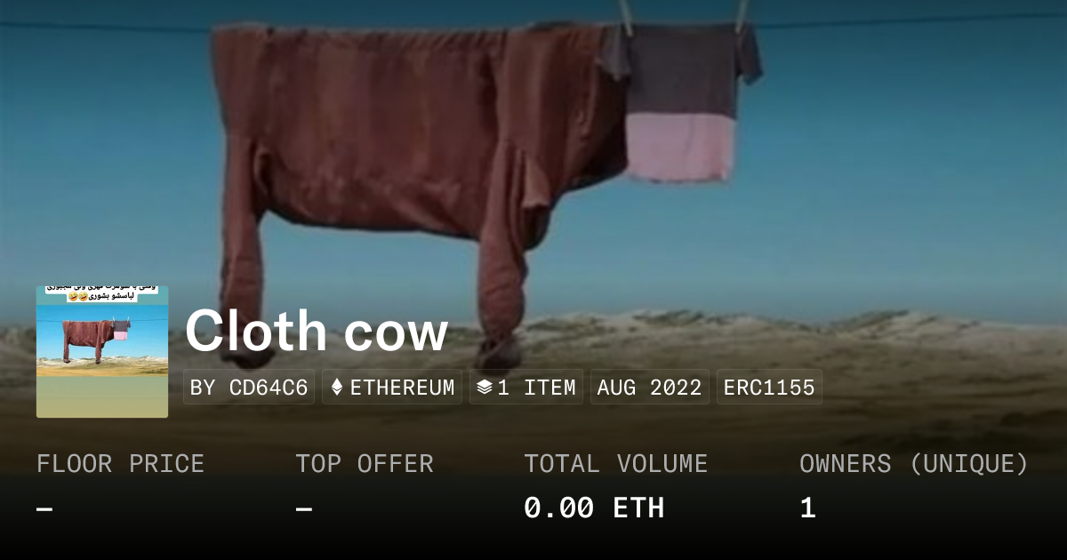 Cloth cow - Collection | OpenSea