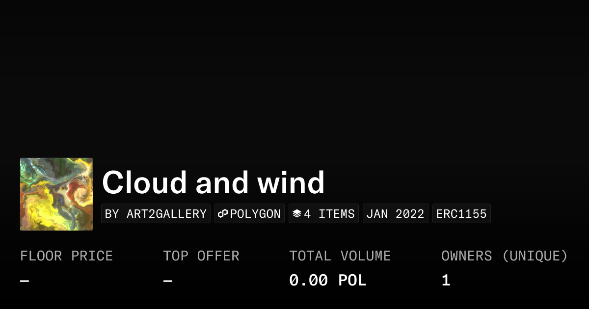 Cloud and wind - Collection | OpenSea