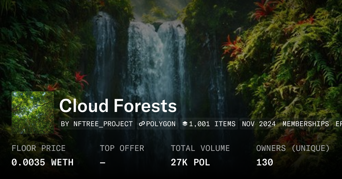 Cloud Forests - Collection | OpenSea