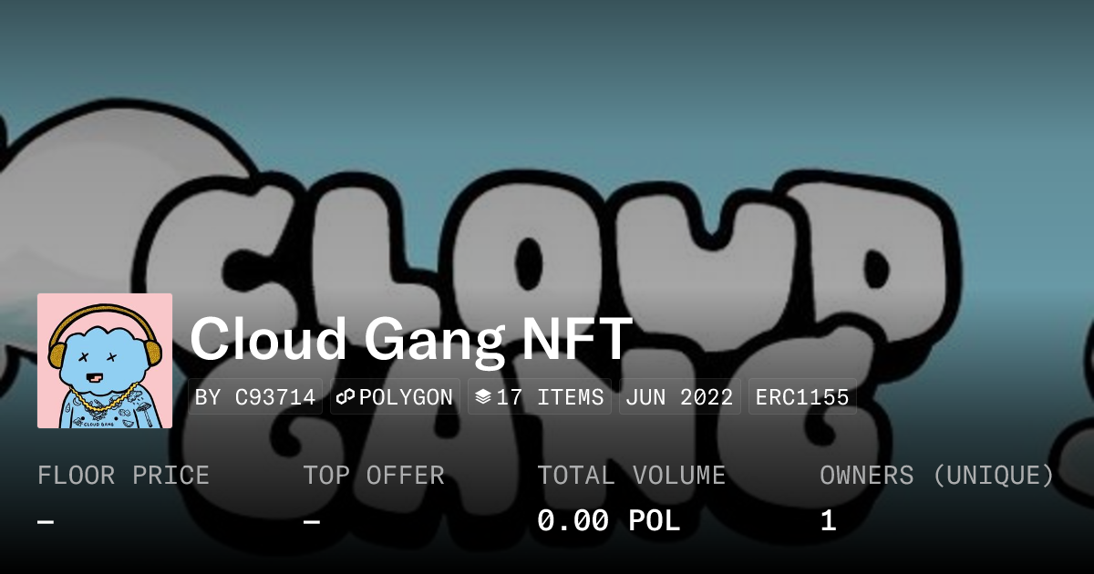 Cloud Gang NFT - Collection | OpenSea