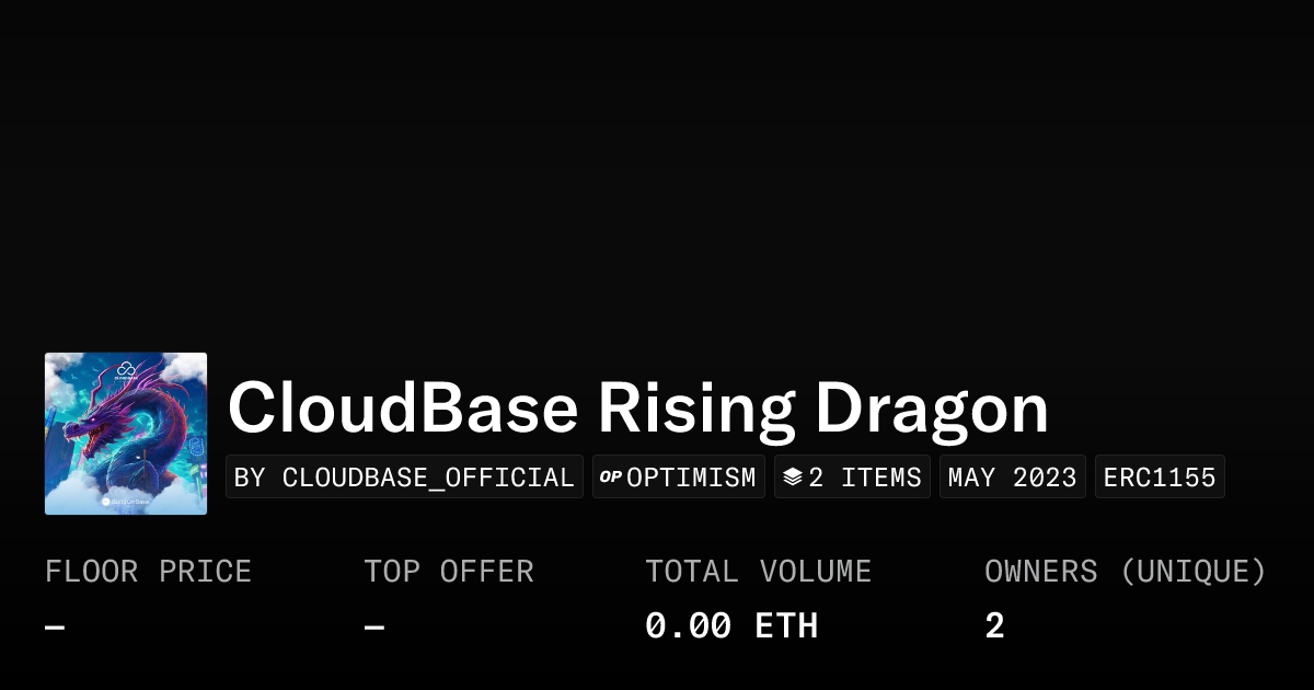 CloudBase Rising Dragon - Collection | OpenSea