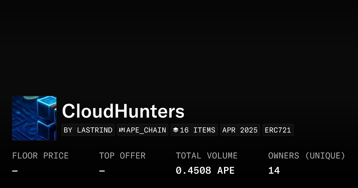 CloudHunters - Collection | OpenSea