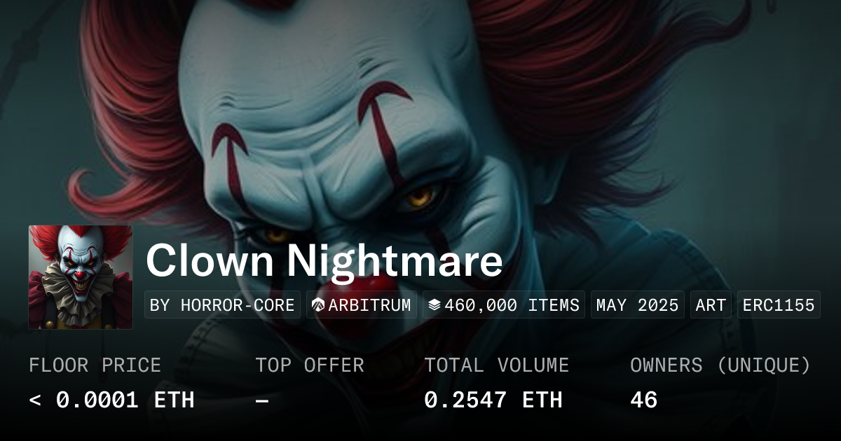 Clown Nightmare - Collection | OpenSea