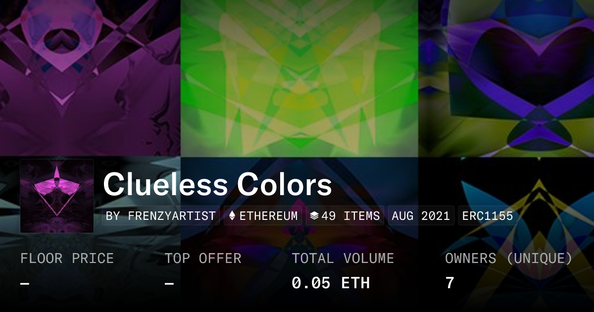Clueless Colors - Collection | OpenSea