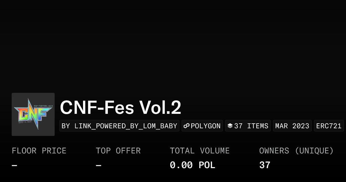 CNF-Fes Vol.2 - Collection | OpenSea