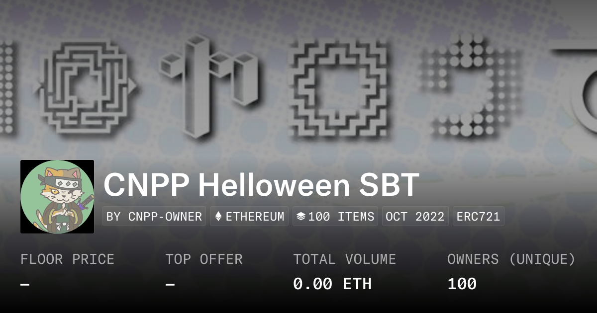 CNPP Helloween SBT - Collection | OpenSea