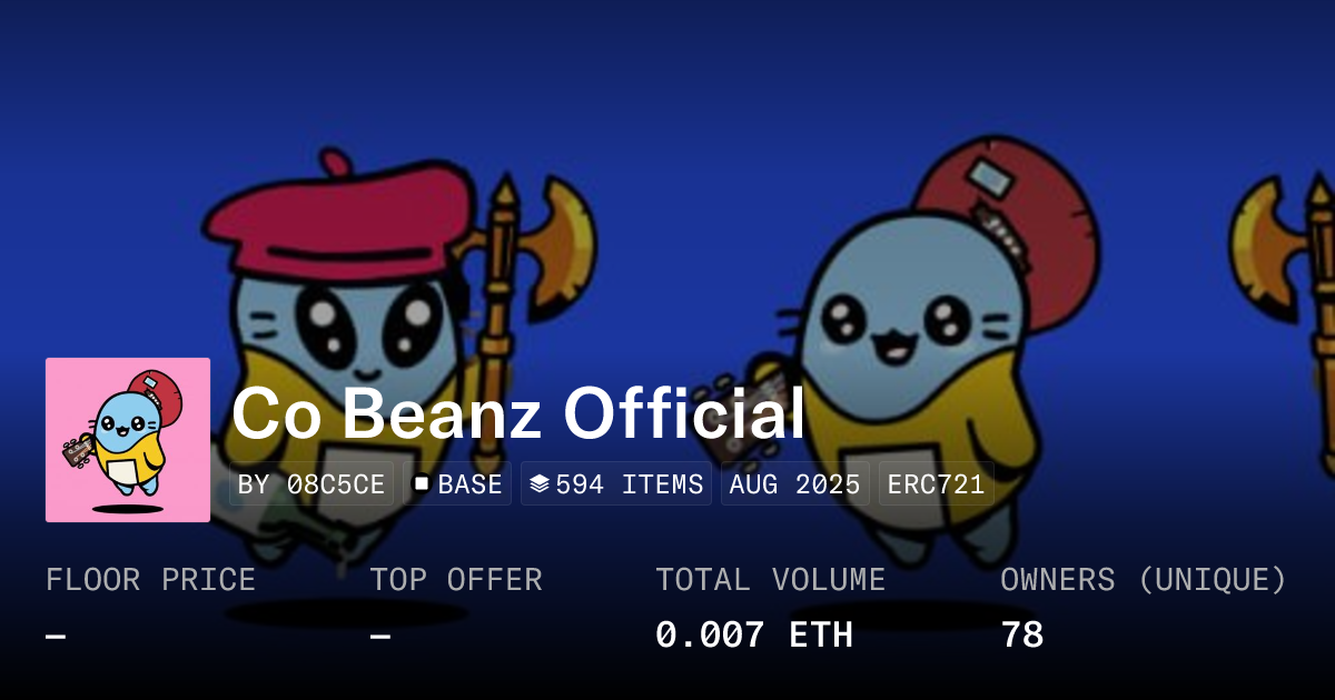 Co Beanz Official - Collection | OpenSea