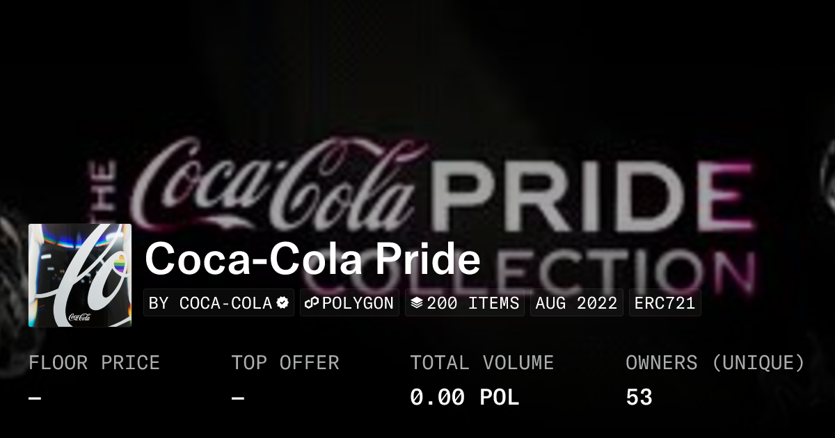 Coca-Cola Pride - Collection | OpenSea